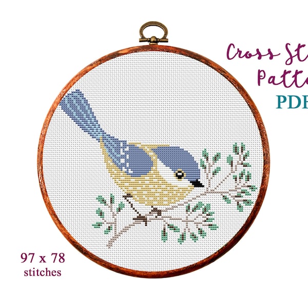 Cross Stitch Bird - Etsy