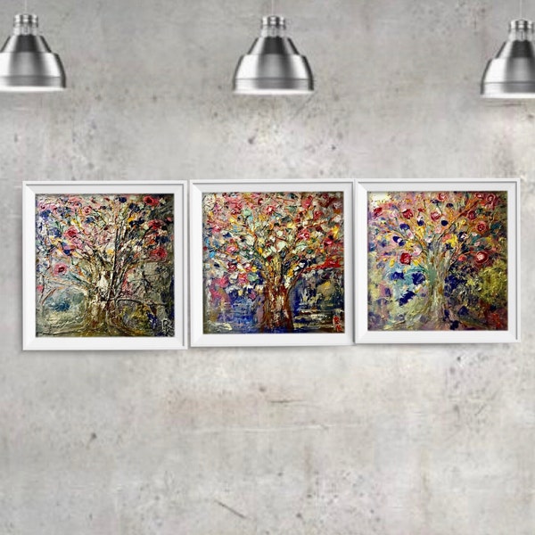 Tree Triptych - Etsy