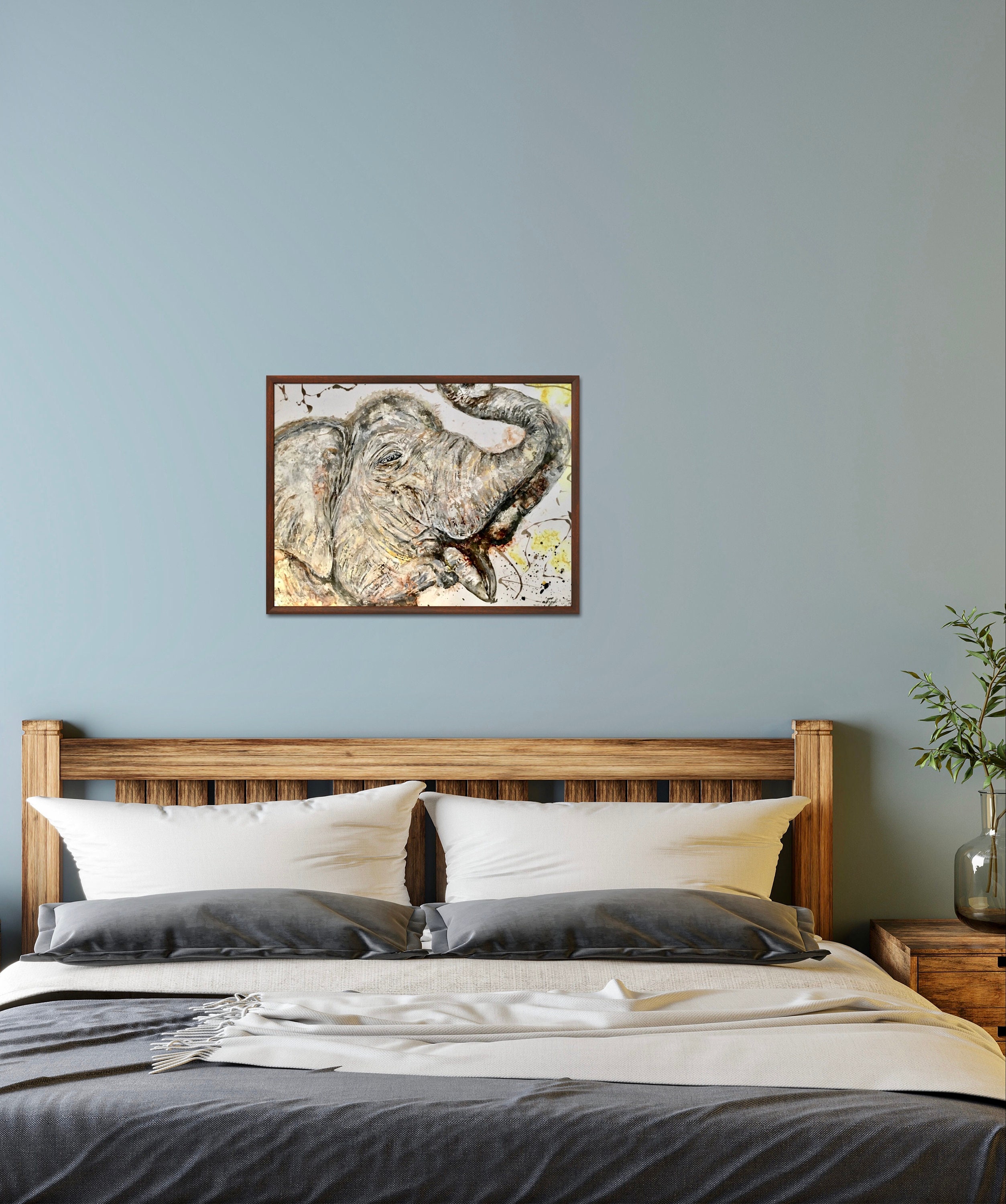 White Elephant Poster Made With My Original Watercolour Mix Media ...