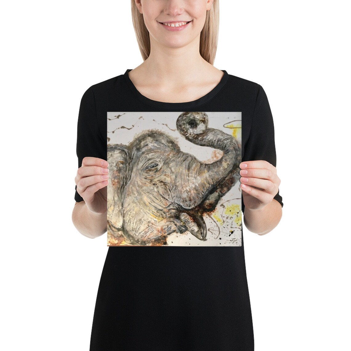 White Elephant Poster Made With My Original Watercolour Mix Media ...