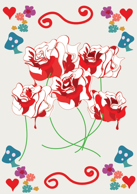 Painting Roses Red | Etsy