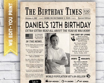 2009 Birthday Poster | Etsy