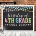 Last Day of 4th Grade Printable Peace Out 4th Grade Chalkboard Sign ...