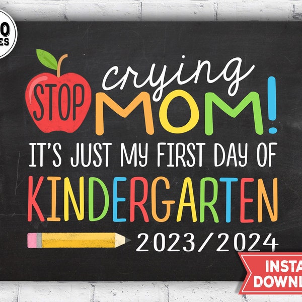 Stop Crying Mom Sign - Etsy