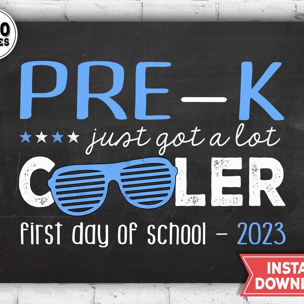 First Day of Pre K - Etsy