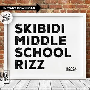 1st Day of Middle School Sign - First Day of 6th Grade 2024 - 6th Grade ...