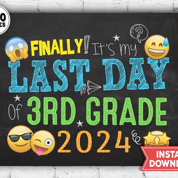 3rd Grade Sign - Etsy