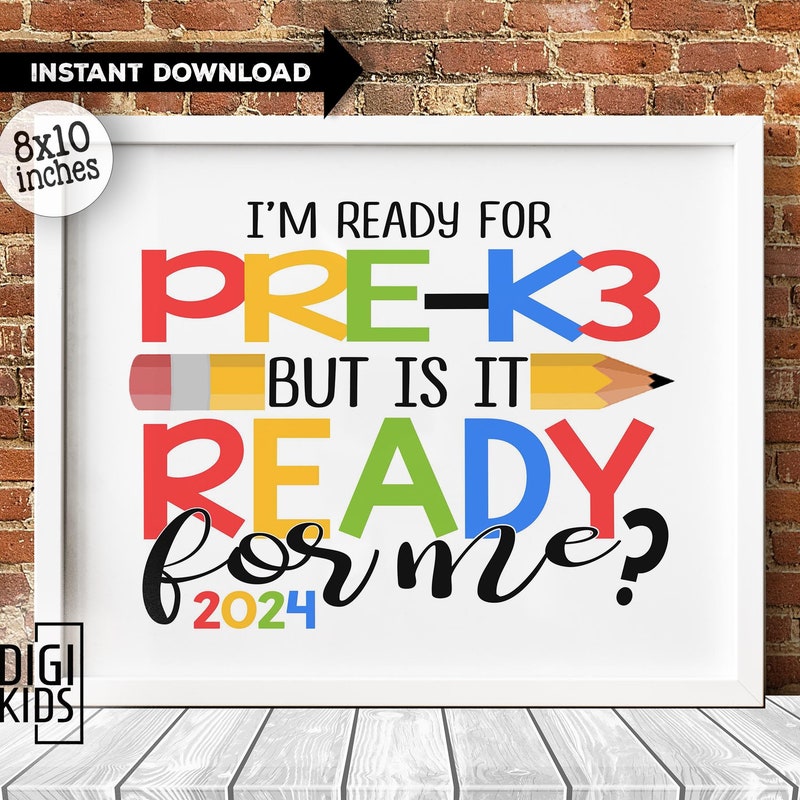 First Day of Pre K - Etsy