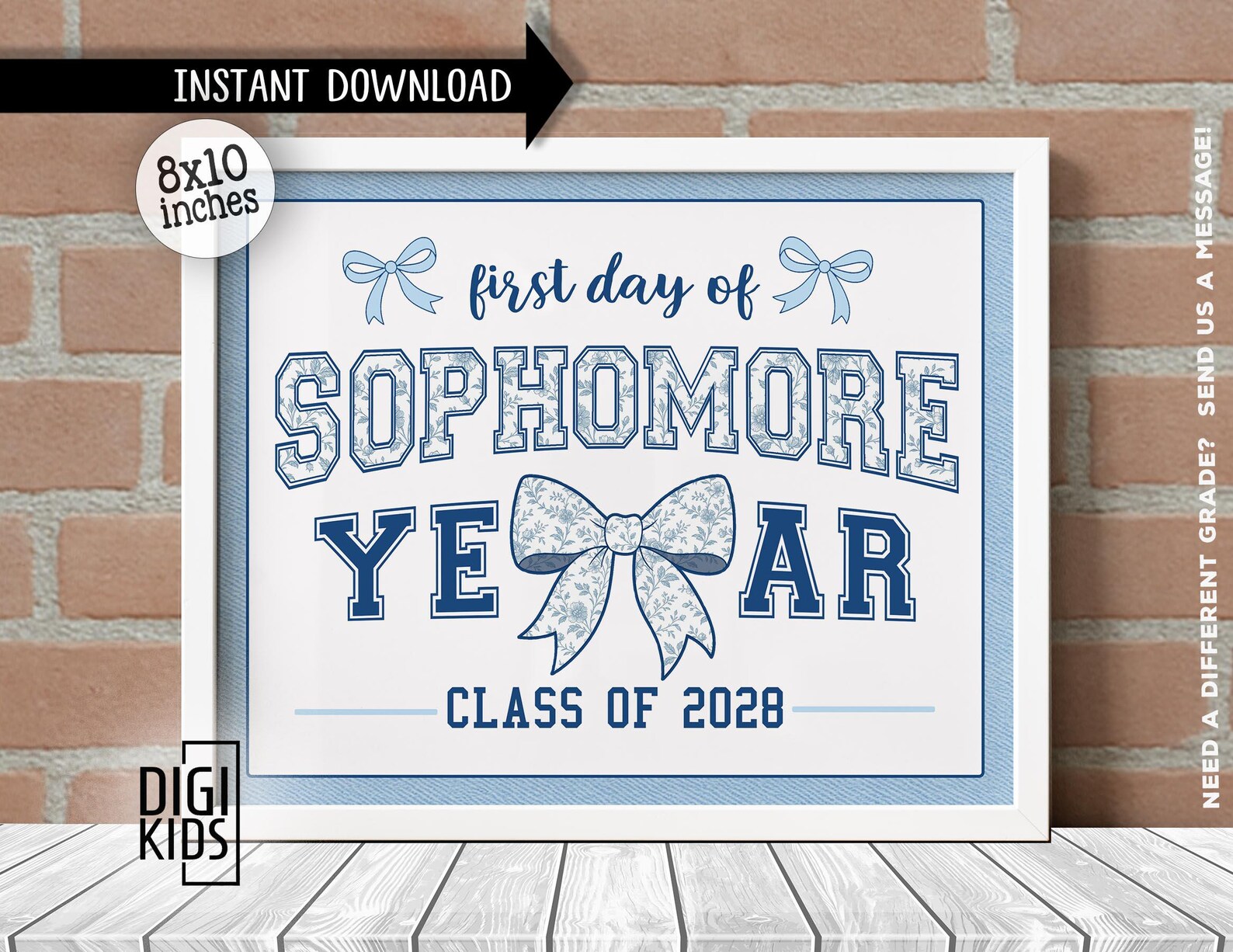 First Day of Sophomore Year Sign - 1st Day of High School 2025-2026 ...