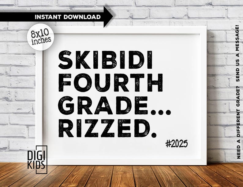 4th Grade Printable Sign 2025 - Last Day of School Sign - 4th Grade ...
