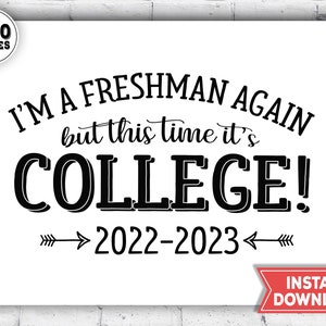 First Day of College Sign 1st Day of College Freshman Year - Etsy