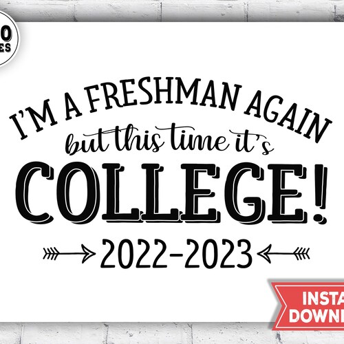 First Day of College Sign 1st Day of College Freshman Year - Etsy