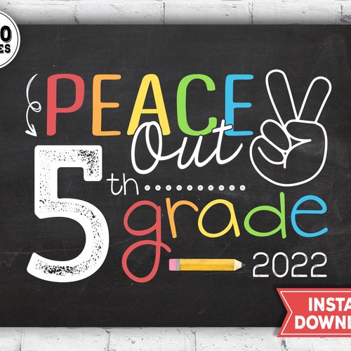 Printable Next Stop Middle School Sign Last Day of 5th Grade - Etsy