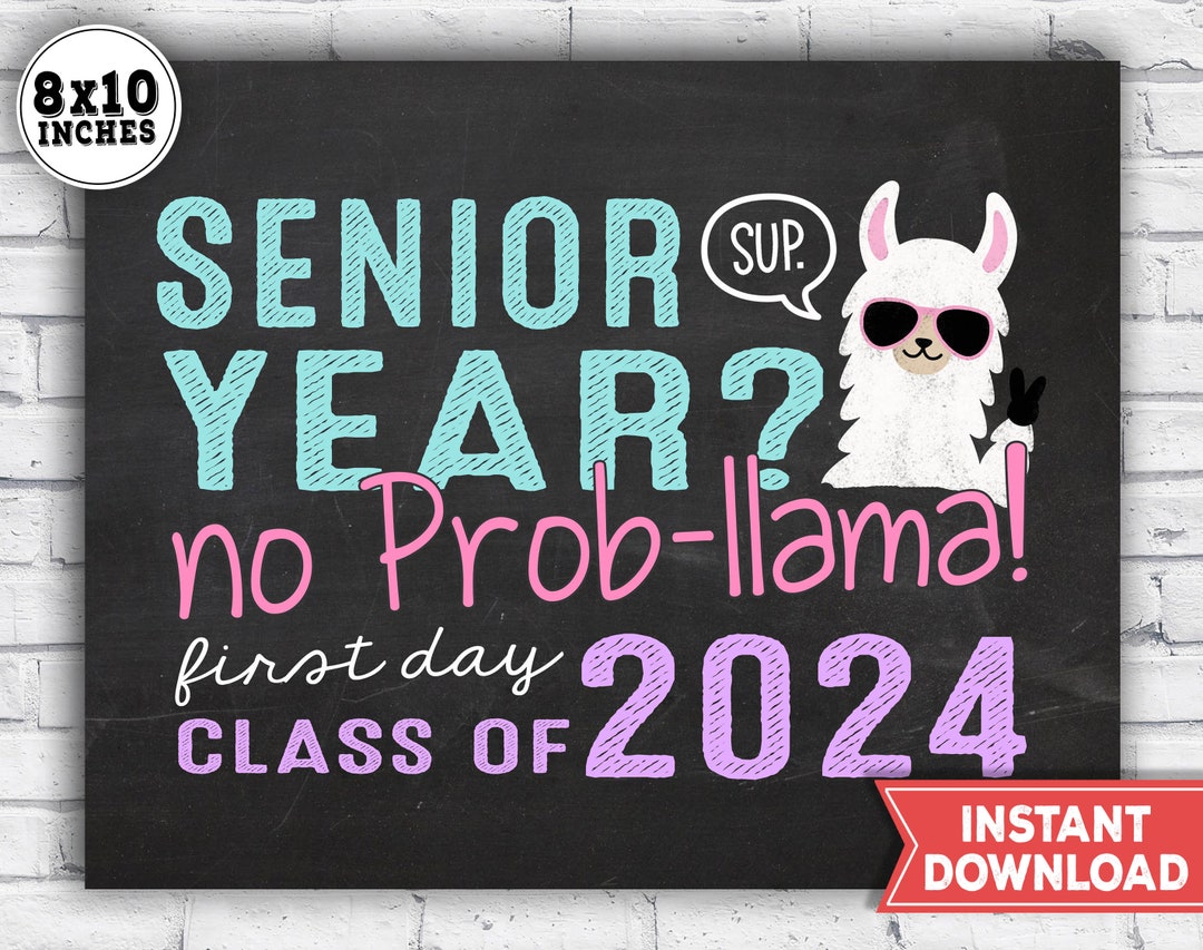 1st Day of 12th Grade Sign 2023 First Day of School Sign - Etsy