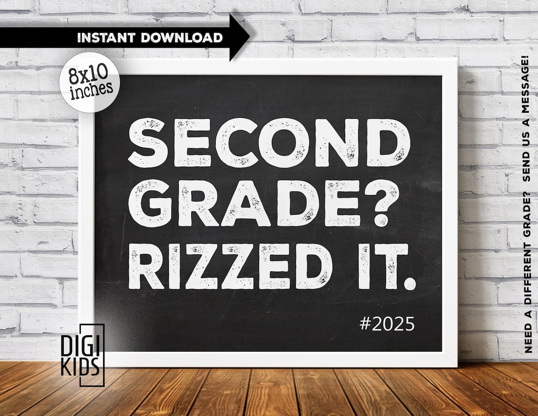 2nd Grade Printable Sign 2025 - Last Day of School Sign - 2nd Grade ...