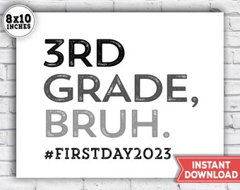 First Day of Kindergarten Printable Sign Boys 1st Day of - Etsy