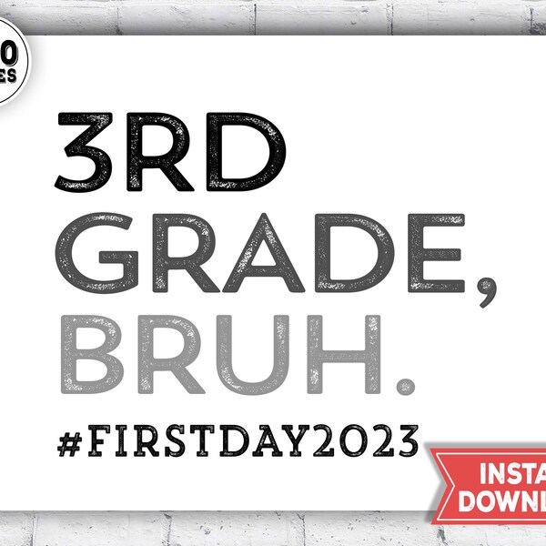 First Day of 1st Grade - Etsy