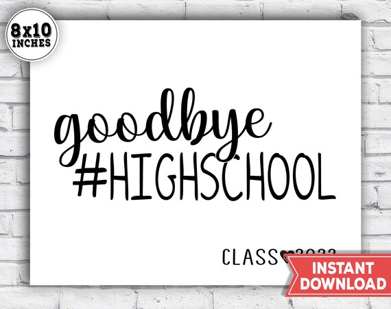 Last Day of High School Sign Last Day of Senior Year Sign - Etsy