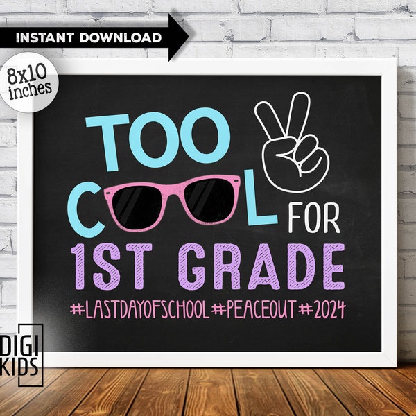 Last Day of 8th Grade Sign Last Day of School Sign 2024 EMOJI Eighth ...