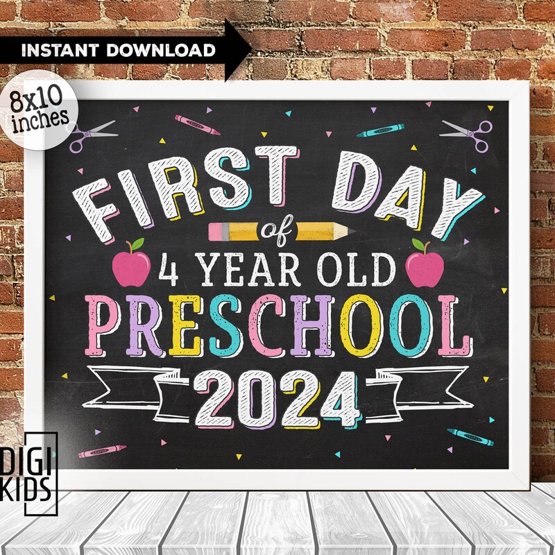 Preschool Sign - Etsy