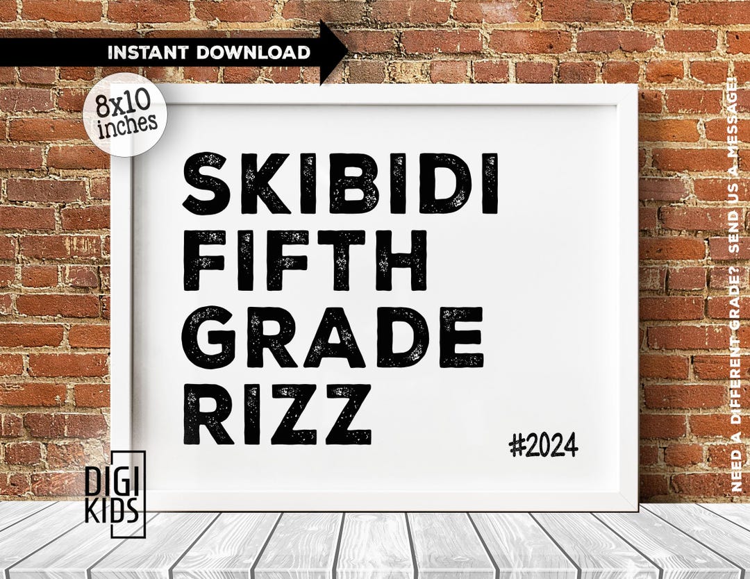 1st Day of School Sign - First Day of 5th Grade Sign 2024 - 5th Grade ...