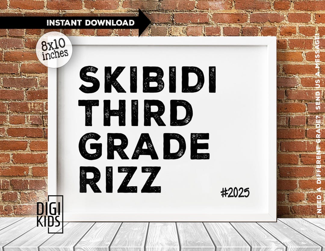 1st Day of School Sign - First Day of 3rd Grade Sign 2025 - 3rd Grade ...