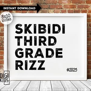 1st Day of School Sign - First Day of 3rd Grade Sign 2025 - 3rd Grade ...