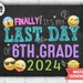 2nd Grade Printable Sign 2024 Last Day of School Sign Bruh I'm Out 2nd ...