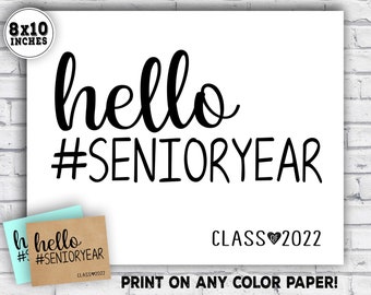 First Day of Senior | Etsy