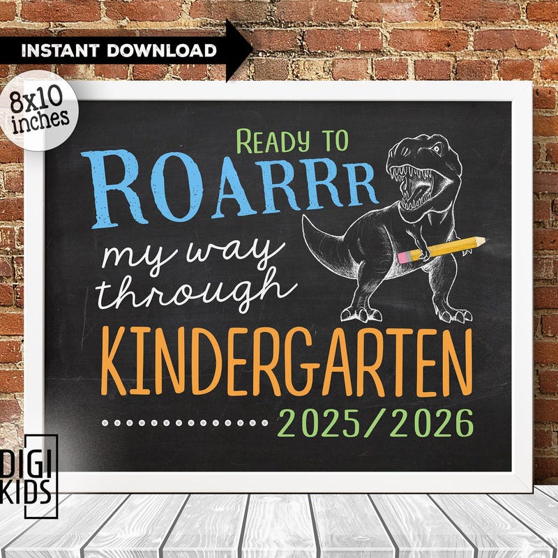 Dinosaur Chalkboard - Etsy