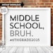 1st Day of Middle School Sign 2025 - First Day of 6th Grade Sign - Back ...