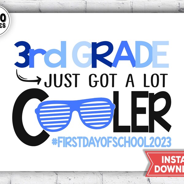 3rd Grade Sign - Etsy