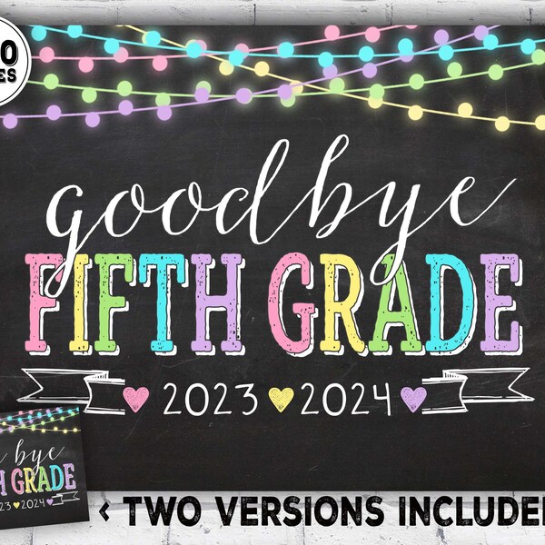 Goodbye 5th Grade - Etsy