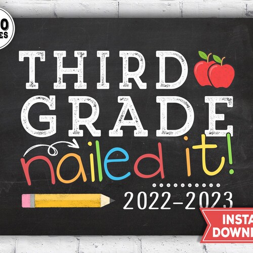 Last Day of Preschool Sign Preschool Nailed It Printable - Etsy