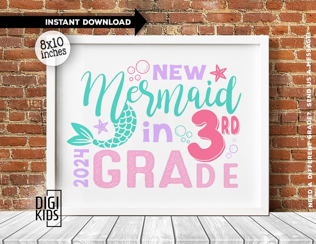 3rd Grade Sign 2024 - First Day of School Sign - 1st Day in 3rd Grade ...