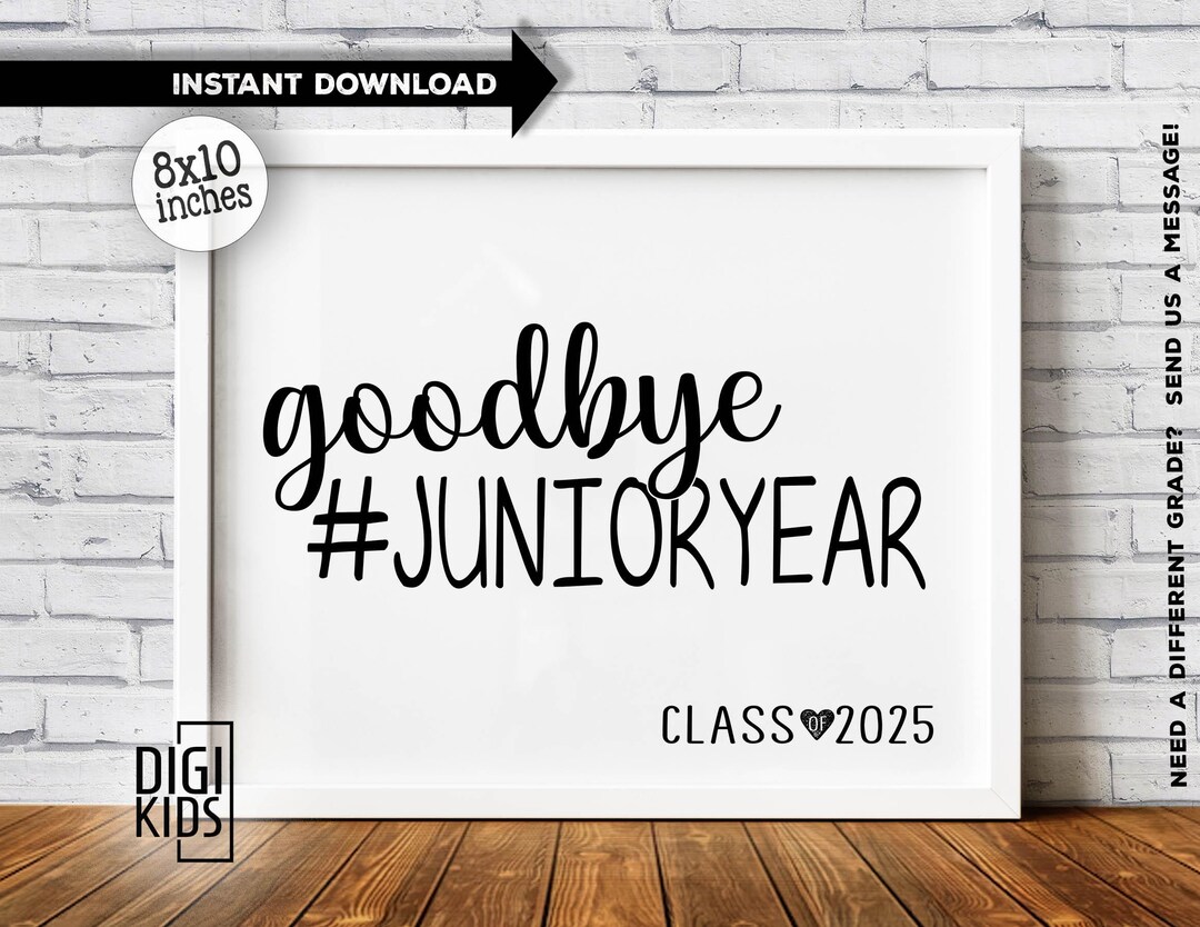 Last Day of 11th Grade Sign - Last Day of Junior Year Sign 2025 ...