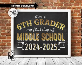 1st Day of 1st Grade Sign First Day of School Sign 2023 1st Grade ...