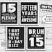 15th Birthday Printable Signs - 15th Birthday Party Decorations - BRUH ...
