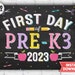 Last Day of Pre K Sign Last Day of School Sign 2024 Pre K Preschool ...