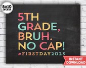 1st Day of School Sign First Day of 5th Grade Sign 2023 2024 - Etsy