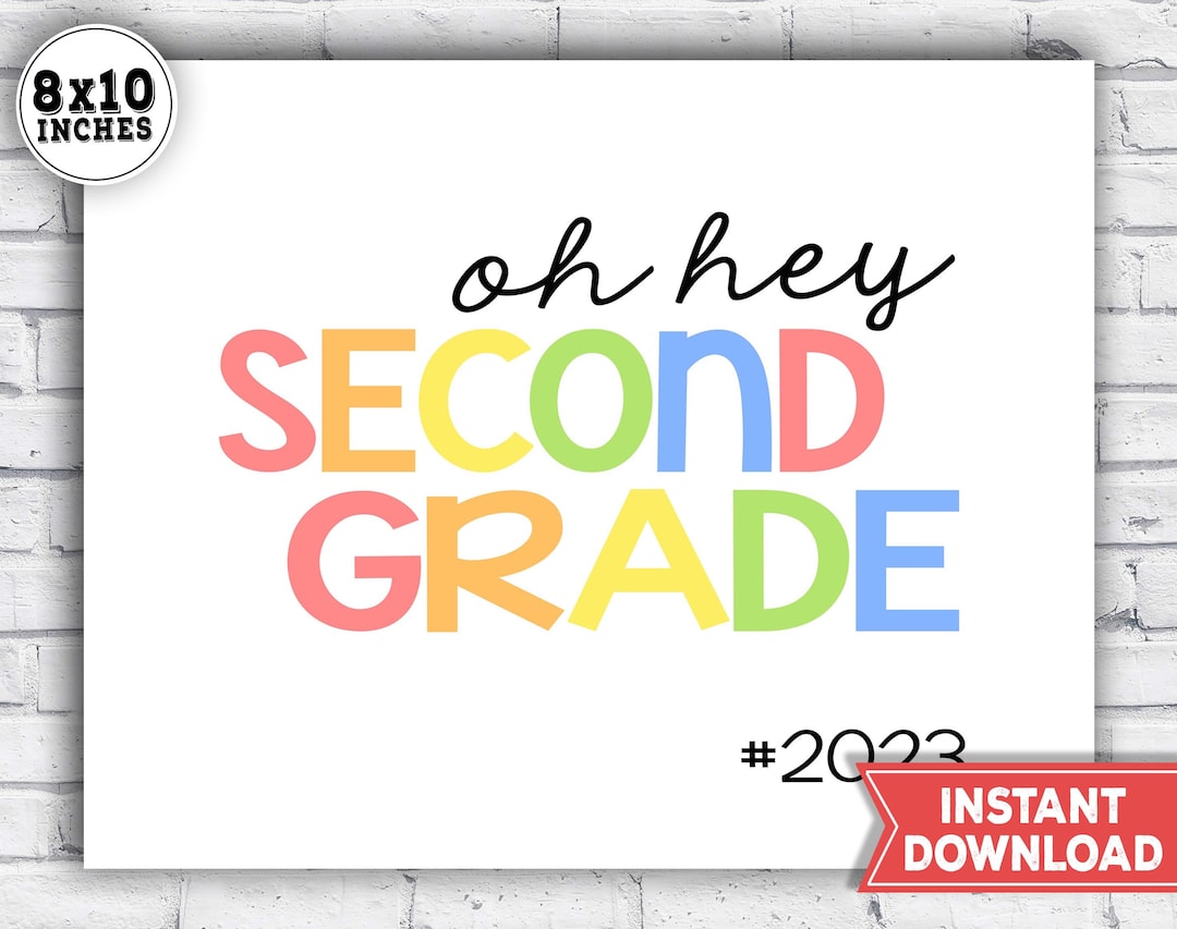 1er día del letrero de 2do grado 1er día de clases - Etsy España