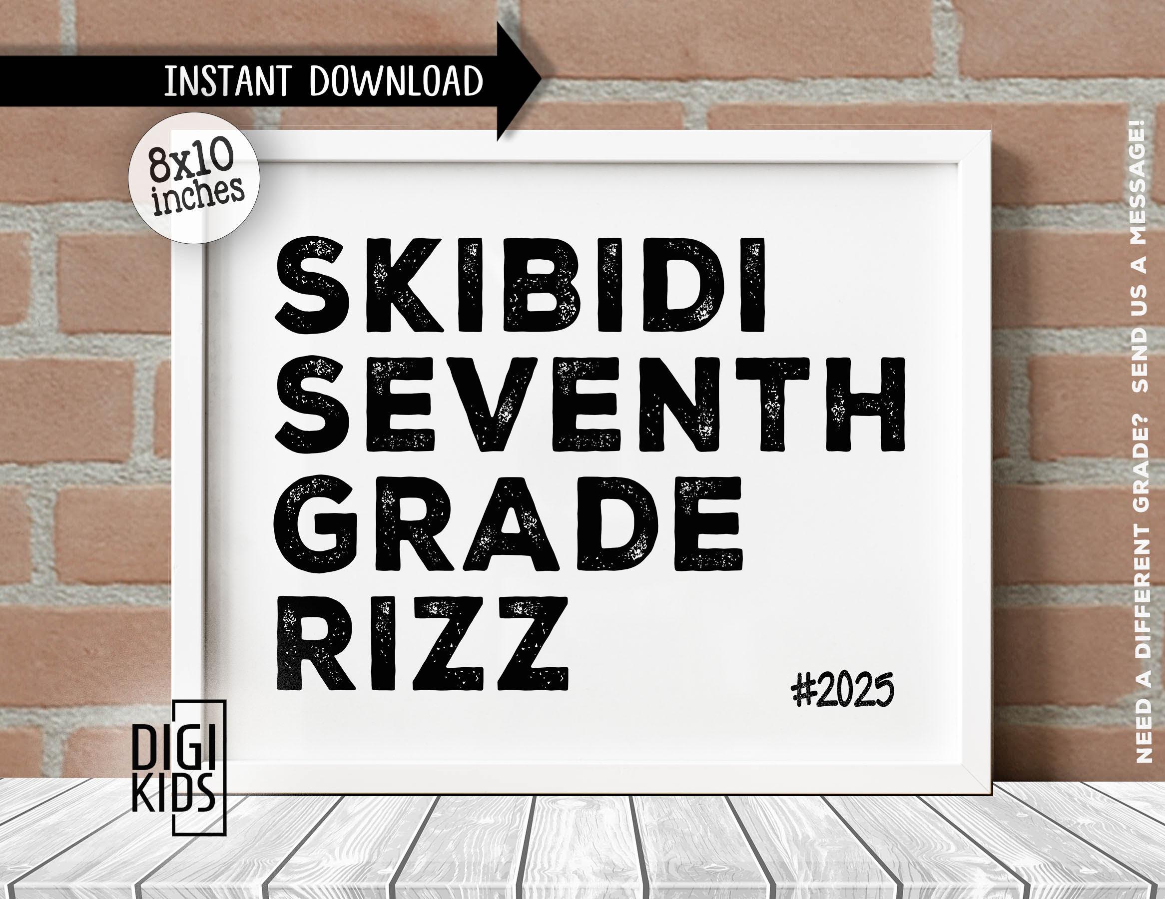 1st Day of School Sign - First Day of 7th Grade Sign 2025 - 7th Grade ...