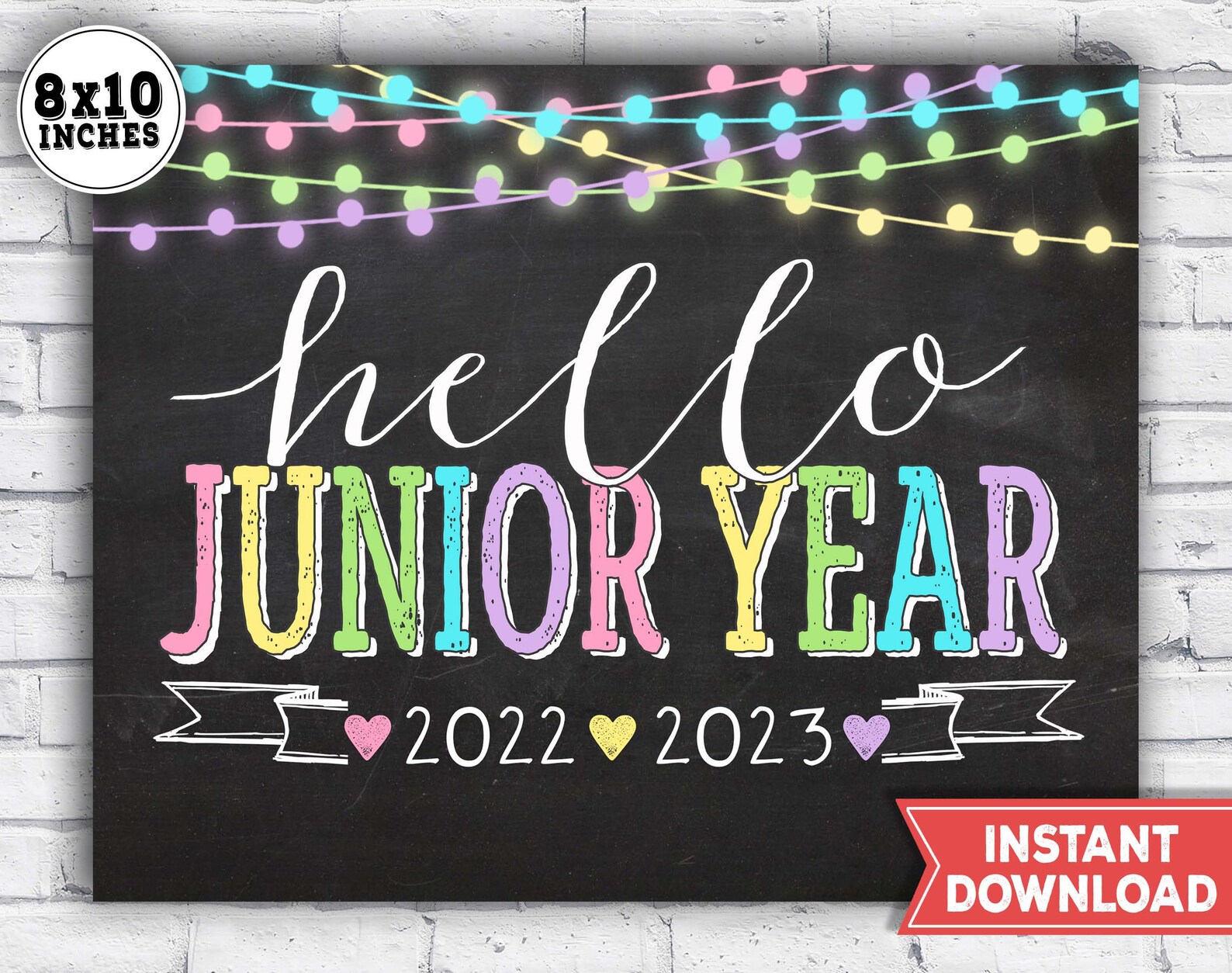 1st Day of Junior Year Sign 1st Day of School Signs - Etsy