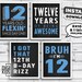 12th Birthday Printable Signs - 12th Birthday Party Decorations - BRUH ...