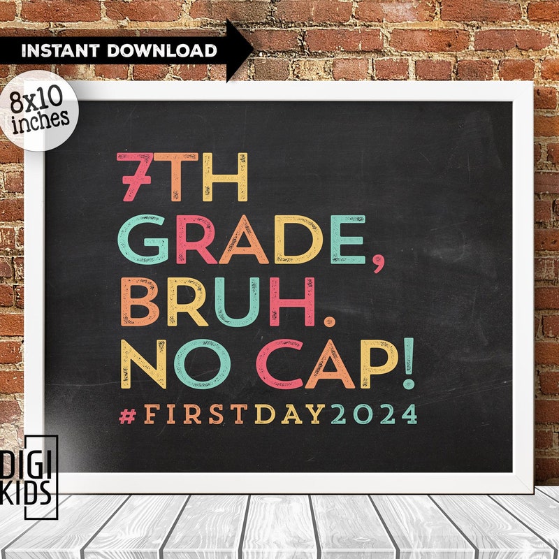 7th Grade Sign - Etsy