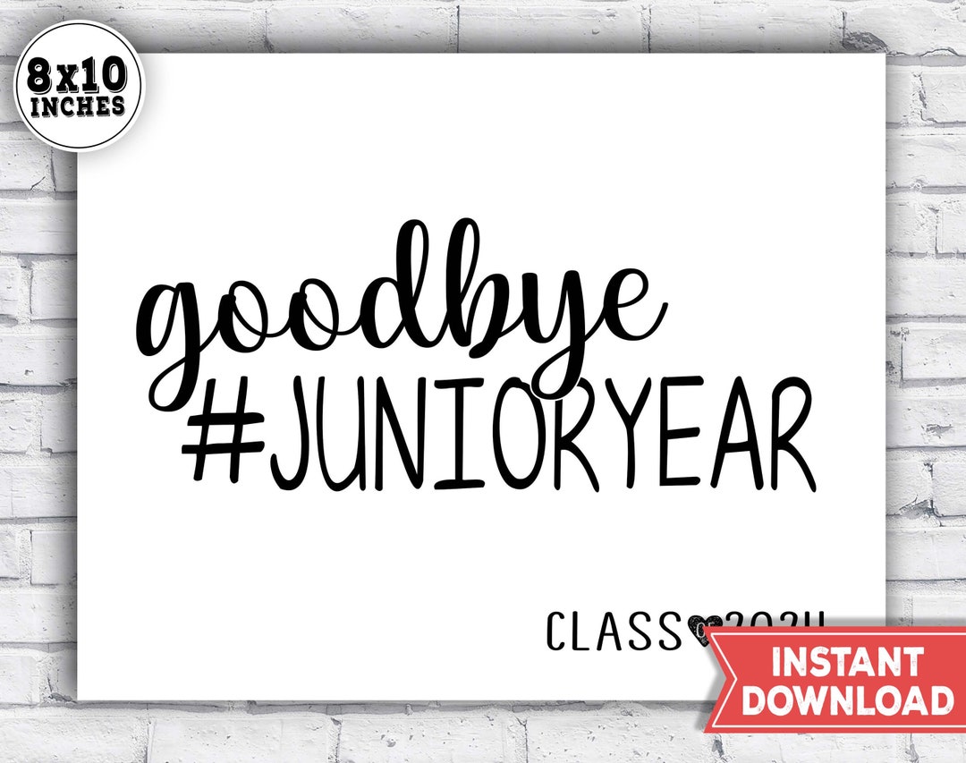 Last Day of 11th Grade Sign Last Day of Junior Year Sign - Etsy