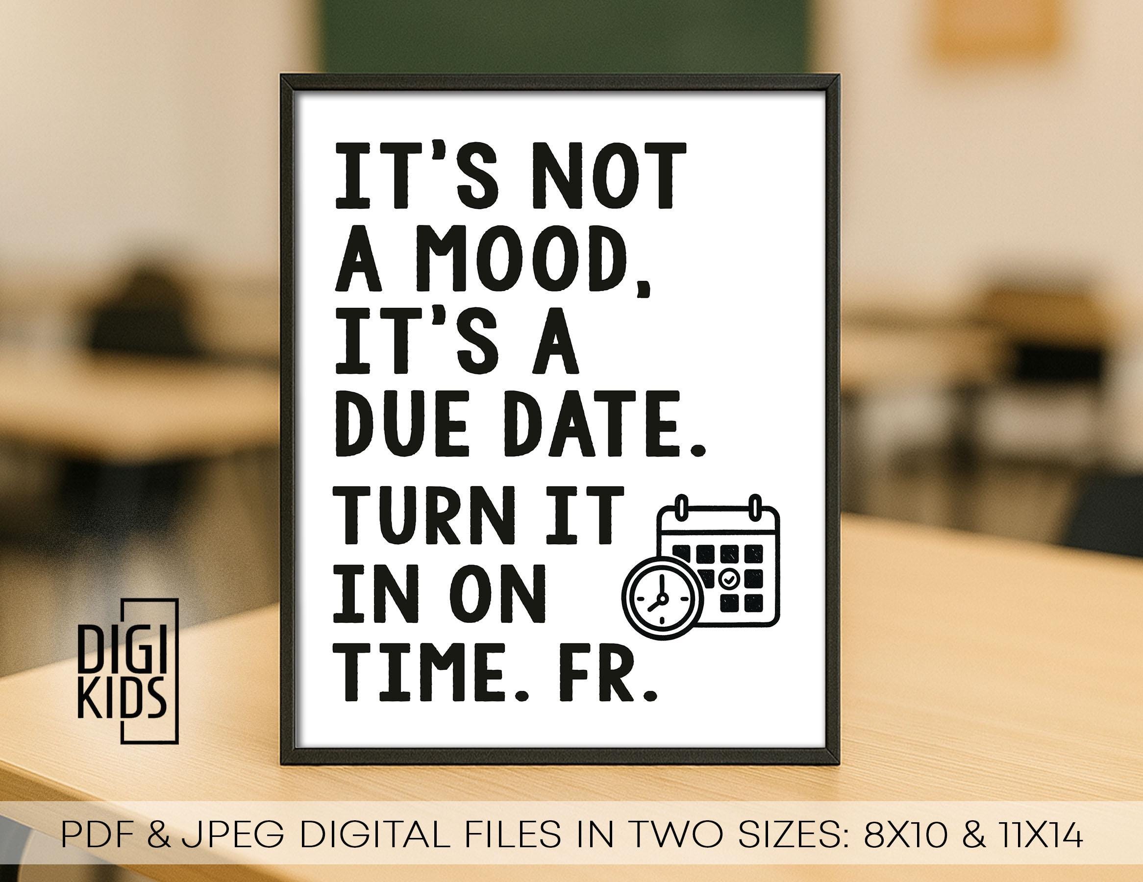 Classroom Poster for Middle School: Funny Gen Z Slang Printable Sign - Etsy