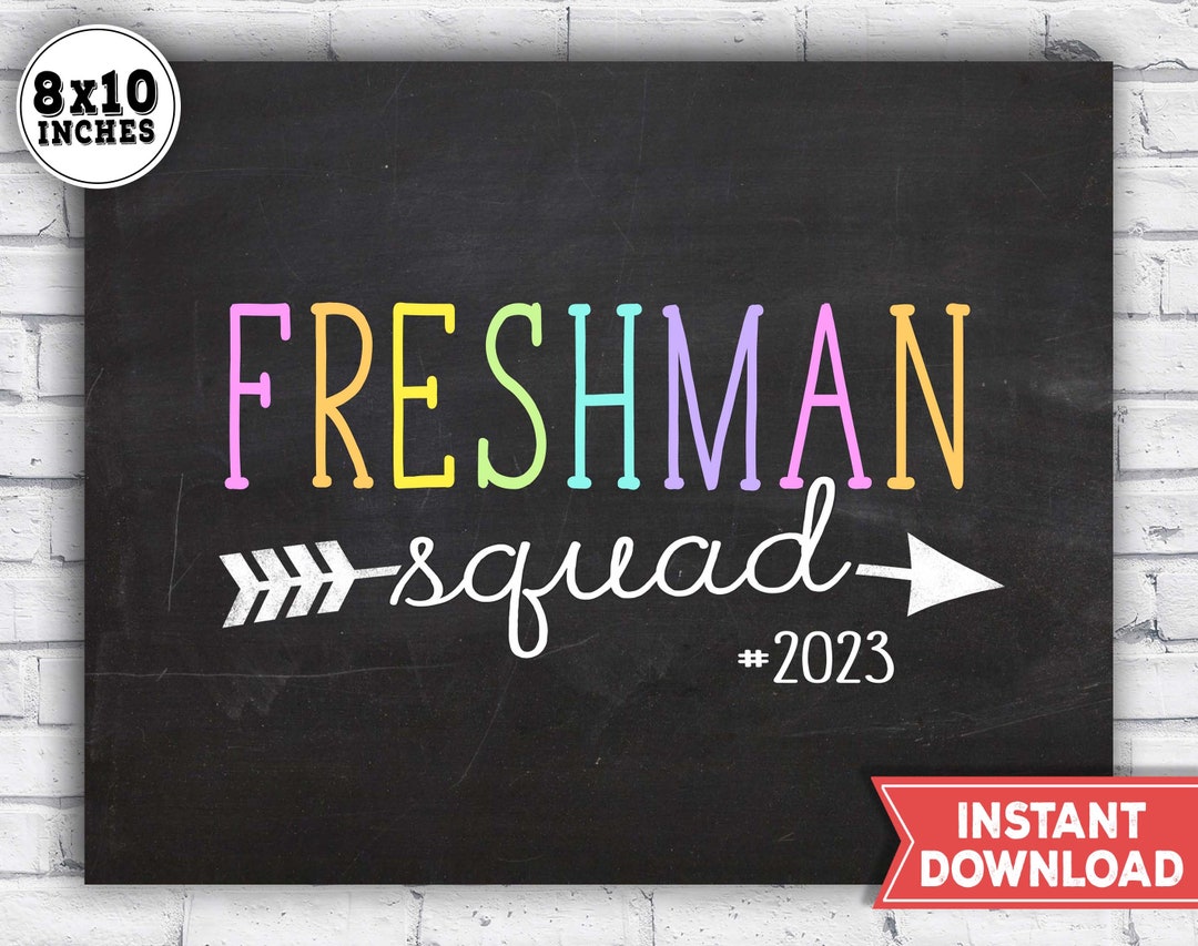1st Day of High School Sign 2023 - First Day of Freshman Year - Class ...