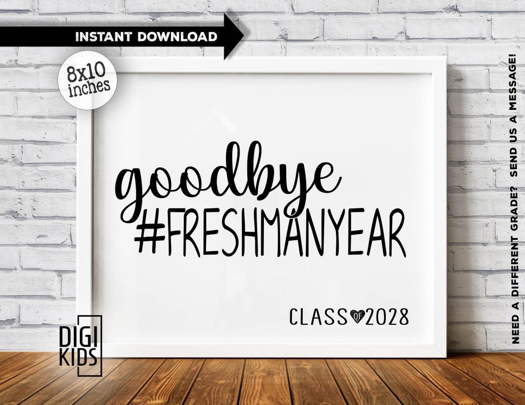 Last of 9th Grade Sign - Last Day of Freshman Year Sign 2025 - Goodbye ...