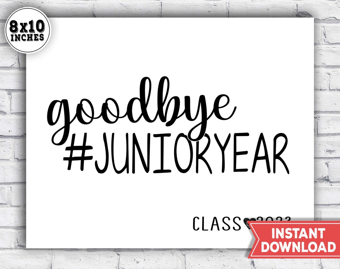 Last Day of 11th Grade Sign Last Day of Junior Year Sign | Etsy